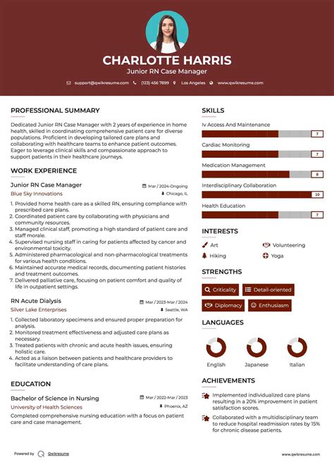 10 Rn Case Manager Resume Samples And Templates For 2025