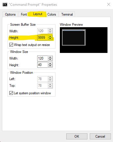 Cannot View All The Output From Windows Command Super User