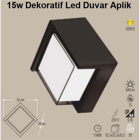 Dekoratif Dış Mekan Led Duvar Aplik