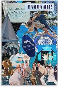 Retro Movie Poster Mamma Mia 4 Room Aesthetic Poster Print Art Wall Painting Canvas