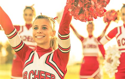 Portrait Of A Cheerleeder In Action Travis White Communications