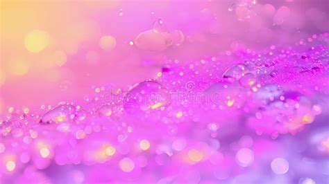 Tiny Glistening Water Droplets Clinging To A Surface Creating A