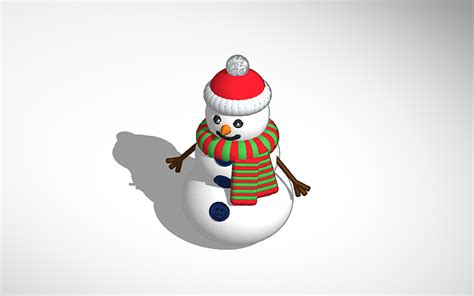 3d Design Snowman Tinkercad