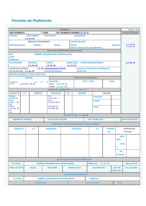 Pedimento De Retorno Docx Pedimento Num Pedimento 17 Vrogue Co