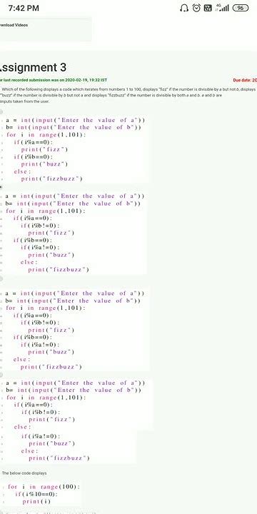 Nptel Week3 Python Assignment Answers Youtube