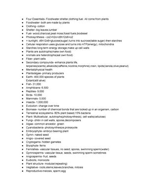 Botany Notes 5 Lecture Topic 5 Green Algae And The Origin Of Embryophytes Land Studocu