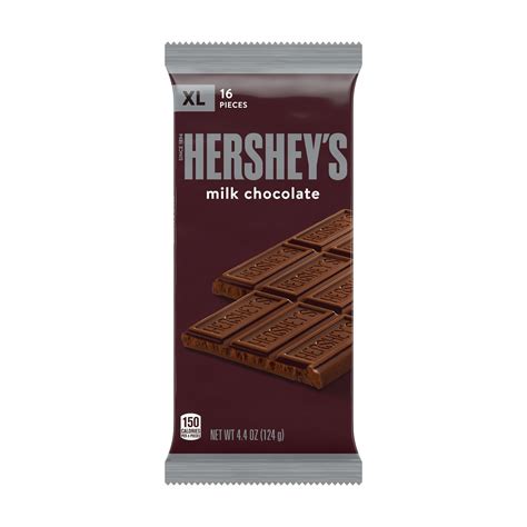 Hersheys Milk Chocolate Xl Candy Bar 44 Oz 16 Pieces