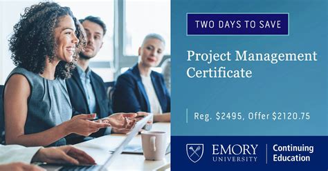 Emory Continuing Education On Linkedin Project Management Certificate