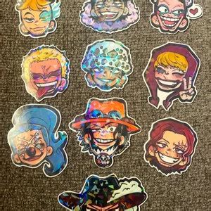 One Piece Stickers Etsy