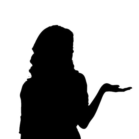 Premium Vector Women Silhouette On White Background Isolated Vector