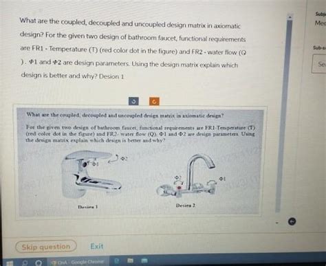 Solved What Are The Coupled Decoupled And Uncoupled Design