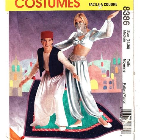 Mccalls 8386 Adult Costumes Aladdin Belly Dancer Harem