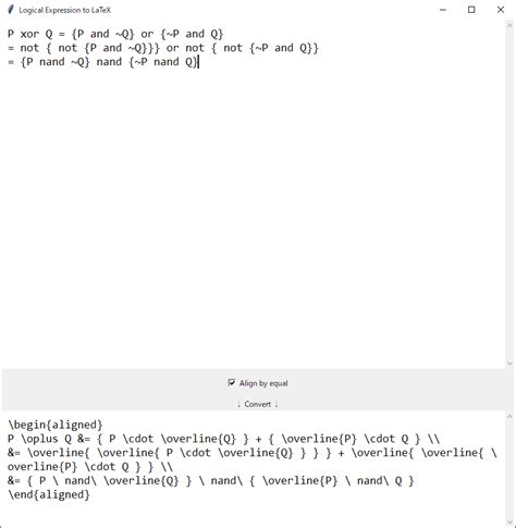 GitHub Stdiorion Logical Expression To Latex Turning Plain Text Logical Expressions Into