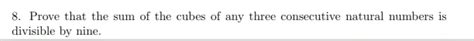 solved 8 prove that them sum of cubes of any three