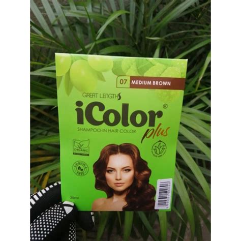 Icolor Plus Hair Dye Certified Organic Hair Color 30ml Shampoo Shopee