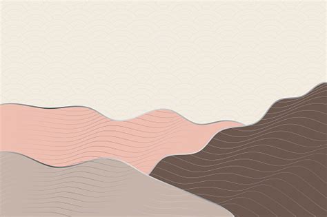 기하학적 일본 패턴과 물결 모양의 줄무늬 선이 있는 추상적인 물결 모양의 배경 0명에 대한 스톡 벡터 아트 및 기타 이미지