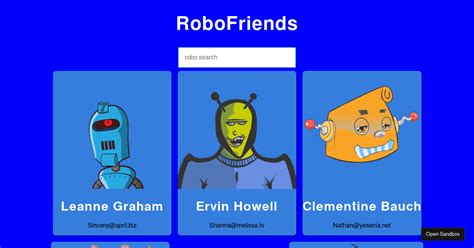 Robofriends Codesandbox