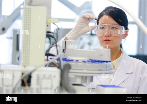 researcher gc ms gas chromatograph with mass detector analysis of