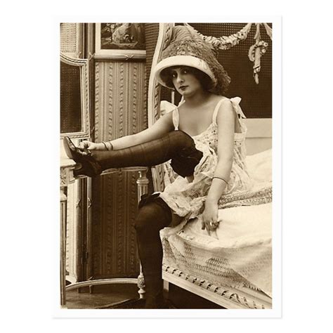 French Flirt Vintage Pinup Postcard Zazzle Vintage Pinup Pretty