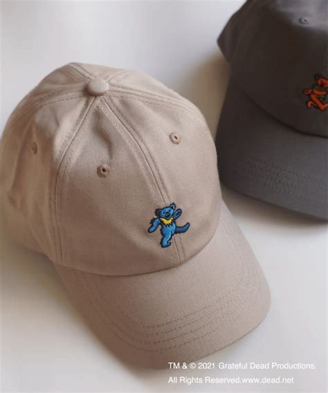 Port（ポート）の「【 Grateful Dead グレイトフルデッド 】 ダンシングベア アイコン 刺繍 ローキャップ キャップ