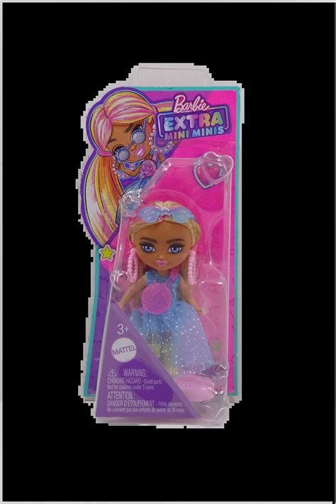 Barbie Extra Mini Minis Lalka Niebieska Sukienka Z Trenem Lalki Modowe Loombard Pl