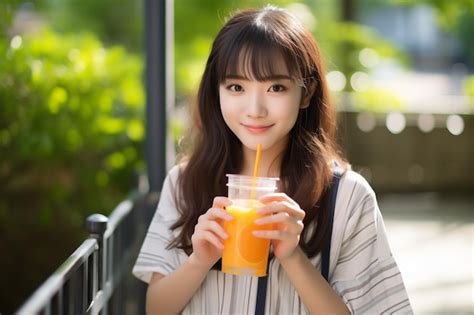 Premium Photo Teen Pretty Japanese Girl At Outdoors