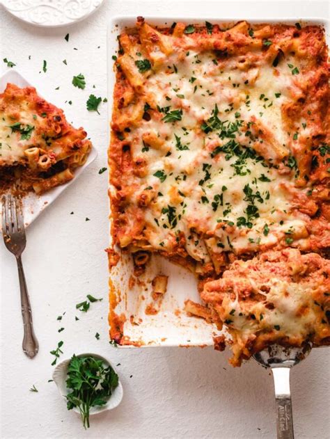 Quick And Simple Meatless Baked Ziti Dinner Kickass Baker