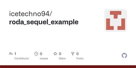 Github Icetechno94rodasequelexample