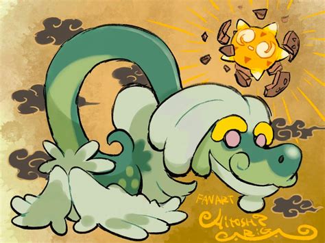 Minior And Drampa Pokemon Drawn By Arigahitoshi Danbooru