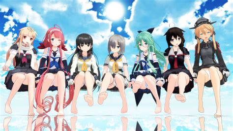 Mmdをやる一般男性 On Twitter 生足な艦娘たちの、えっちで可愛い足裏です。 素足でスリスリしてほしいですね。 Mmd