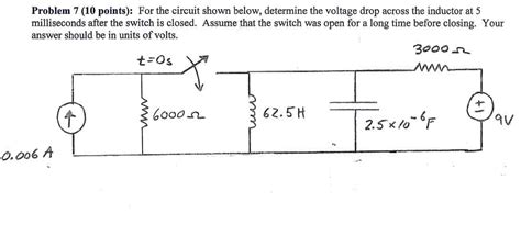 Solved Problem 7 10 Points For The Circuit Shown Below