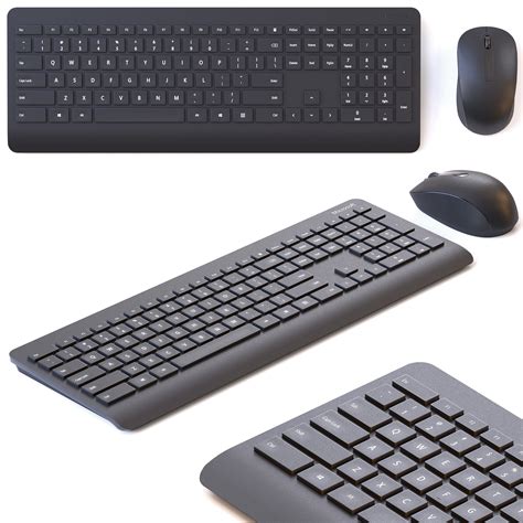Microsoft Desktop 900 Wireless Keyboard And Mouse 3d
