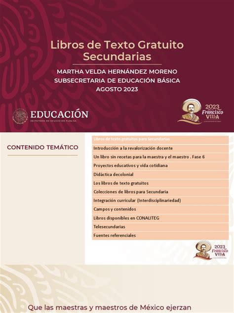 Libros De Texto De Secundaria 2023 Pdf Maestros
