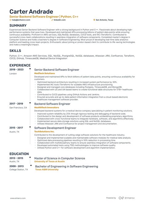 10 Reliability Engineer Resume Examples And Guide For 2025