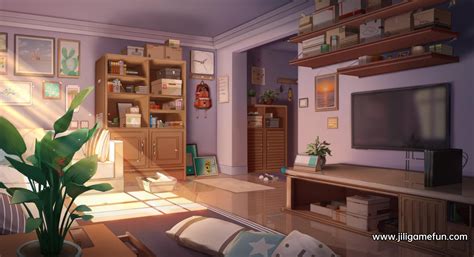 Wallpaper Engine 精致的客厅室内场景绘图 动态壁纸电脑版下载 叽哩叽哩游戏网acg（g站）