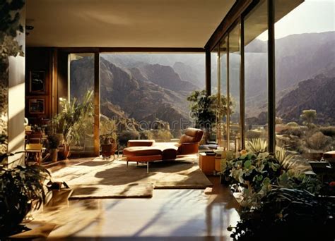 Edificio Moderno De Arquitectura Con Grandes Ventanales Stock De Ilustración Ilustración De