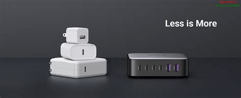 Củ sạc nhanh Nexode W GaN cổng USB Type C x USB Type A x Ugreen chính hãng