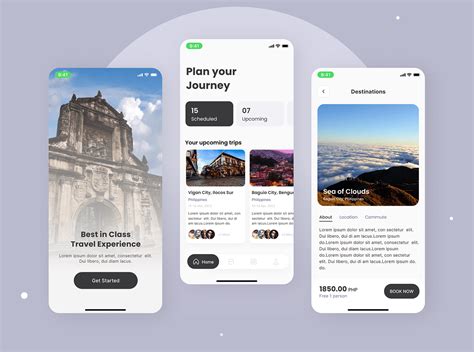 Travel App Ui Concept On Behance