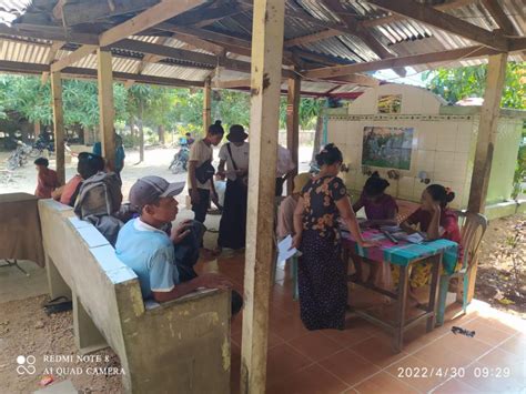 လှည်းကူးမြို့နယ်၊ ဂွေးတောက်အိုင် ကျေးရွာအုပ်စုတွင် ရာအိမ်စုအလိုက် ကိုဗစ် ၁၉ ရောဂါ ကာကွယ်ဆေး