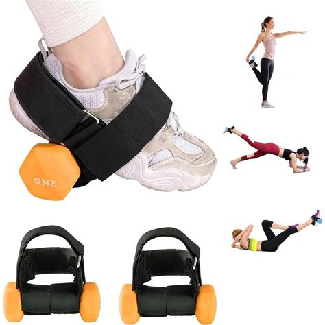 1pc Feet Dumbbell Attachment Tibialis Trainer Ankle Straps For Feet