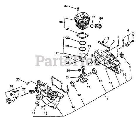 Echo CS Echo Chainsaw Type E Engine Crankcase Parts Lookup With Diagrams PartsTree