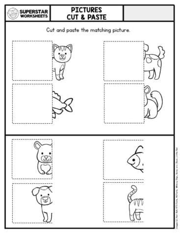 Cut And Paste Worksheets Superstar Worksheets