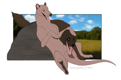 Rule 34 2 Penises Anus Breath Brown Body Brown Fur Canid Canine Canis