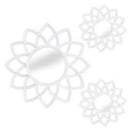 Gicos Set 3 Specchi Decorati Bianco 35 20 Franzy S