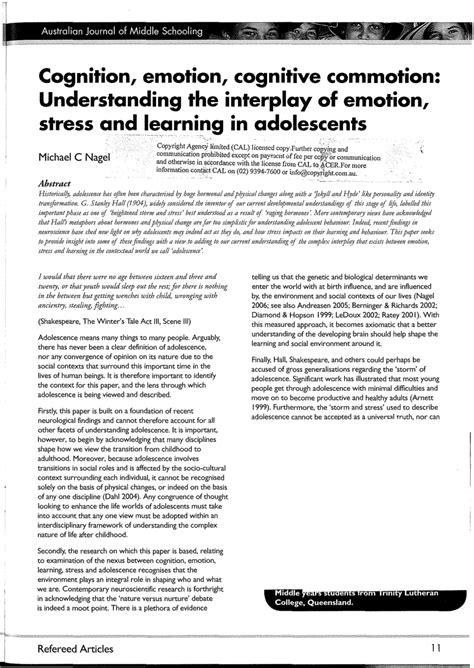 Pdf Cognition Emotion Cognitive Commotion Understanding The Interplay Of Emotion Stress