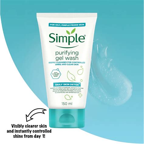 Simple Purifying Gel Wash 150ml Shopee Malaysia