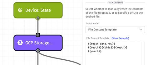 gcp storage put node losant documentation