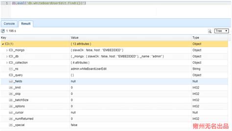 Mongodb开启的 Auth 之后，使用 Dbeval 报错mongoerror Not Authorized On Wang To Execute Command雍州无名的