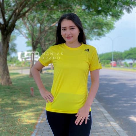 Jual Kaos Olahraga Wanita Senam Baju Olahraga Running Pakaian Atasan