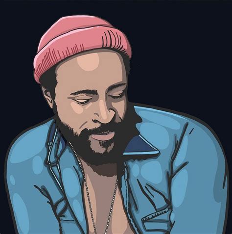 Marvin Gaye Graffiti Cartoons Illustration Art Drawings